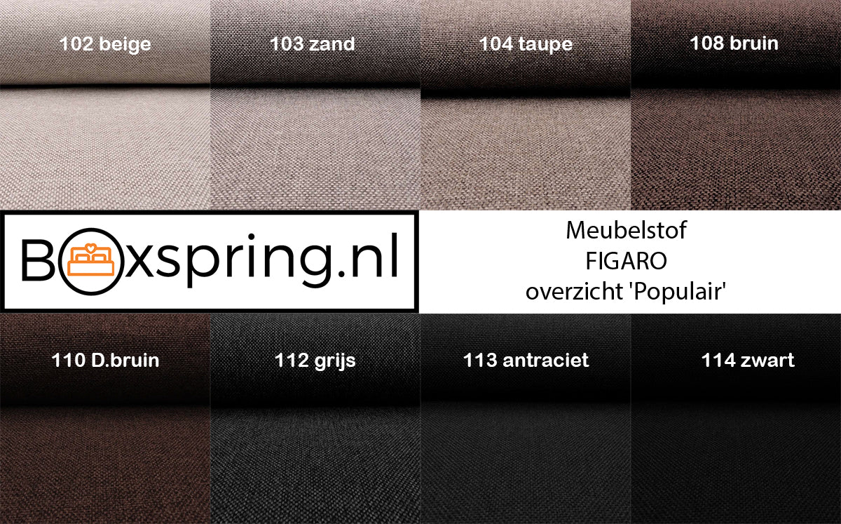 Boxspring onderbak WENEN - Eénpersoons - Comfortschuim - Meubelstof Fi ...